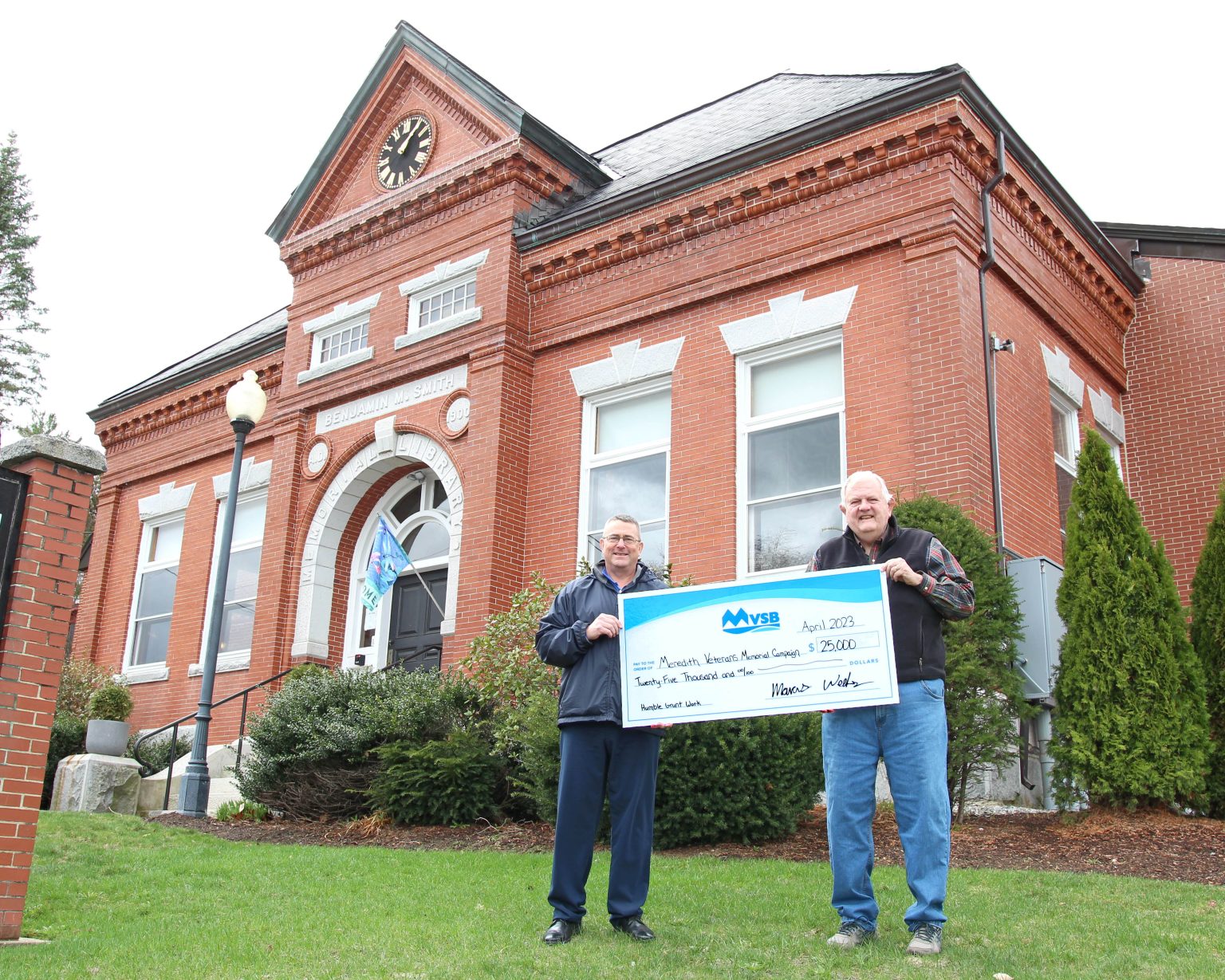 MVSB Continues Support of Meredith Veterans Memorial Capital Campaign ...