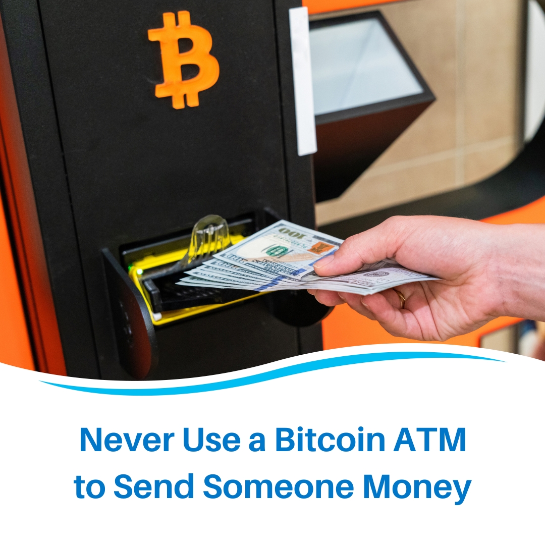 Did someone pressure you to send them money at a Bitcoin ATM? It’s a scam.