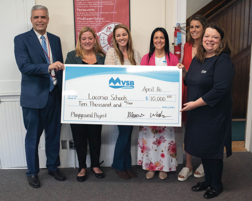 MVSB Supports Playground Equipment Upgrades at Laconia Elementary Schools