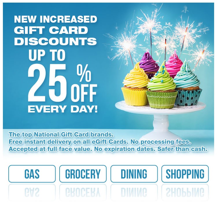 Increased Gift Card Discounts from Mutual Benefits – Up to 25% Off!